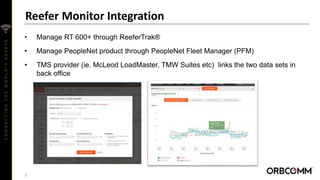 ORBCOMM Reefer Integration with PeopleNet In-Cab Solutions | PPTX ...
