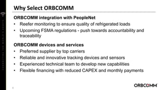 ORBCOMM Reefer Integration with PeopleNet In-Cab Solutions | PPTX ...