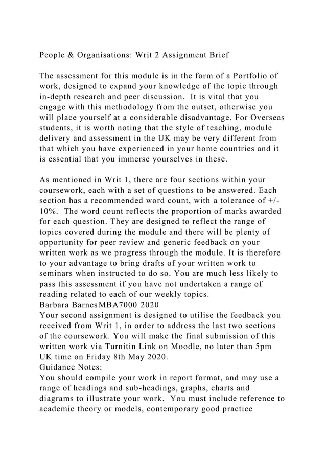 People & Organisations Writ 2 Assignment BriefThe assessment fo.docx