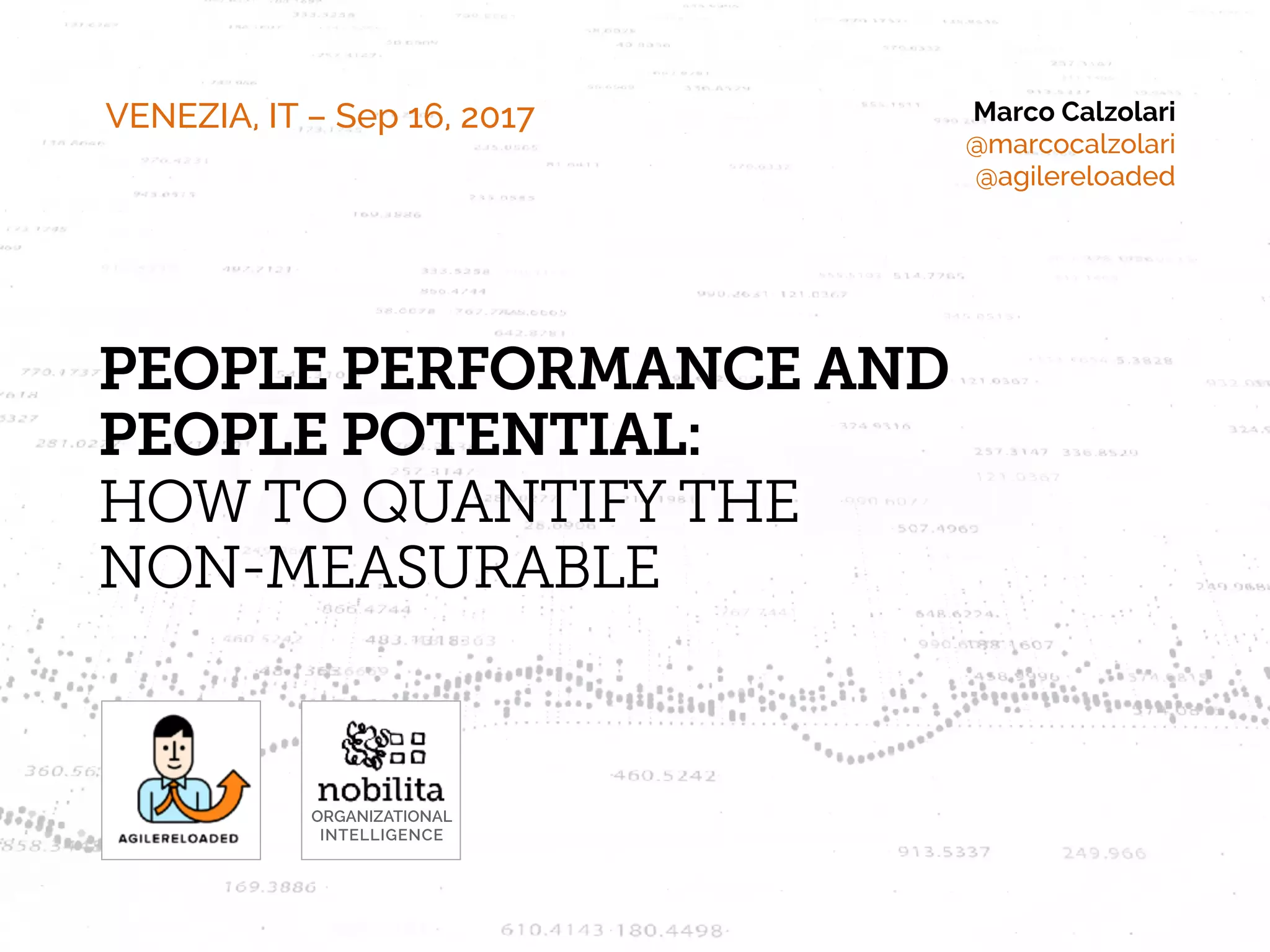 People Performance, People Potential. How to quantify the non ...