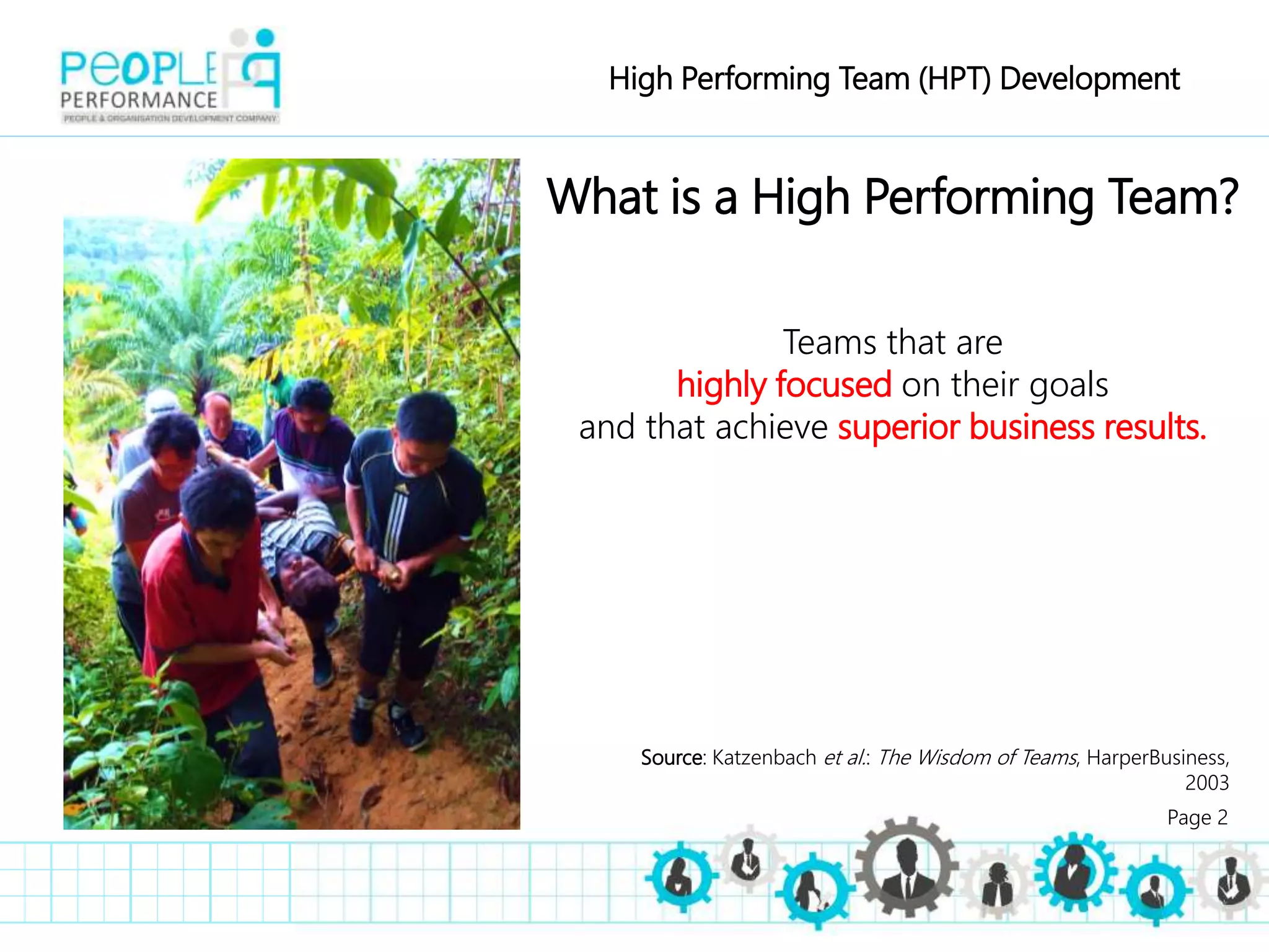 People Performance High Performance Team Development | PPTX | Business and Finance