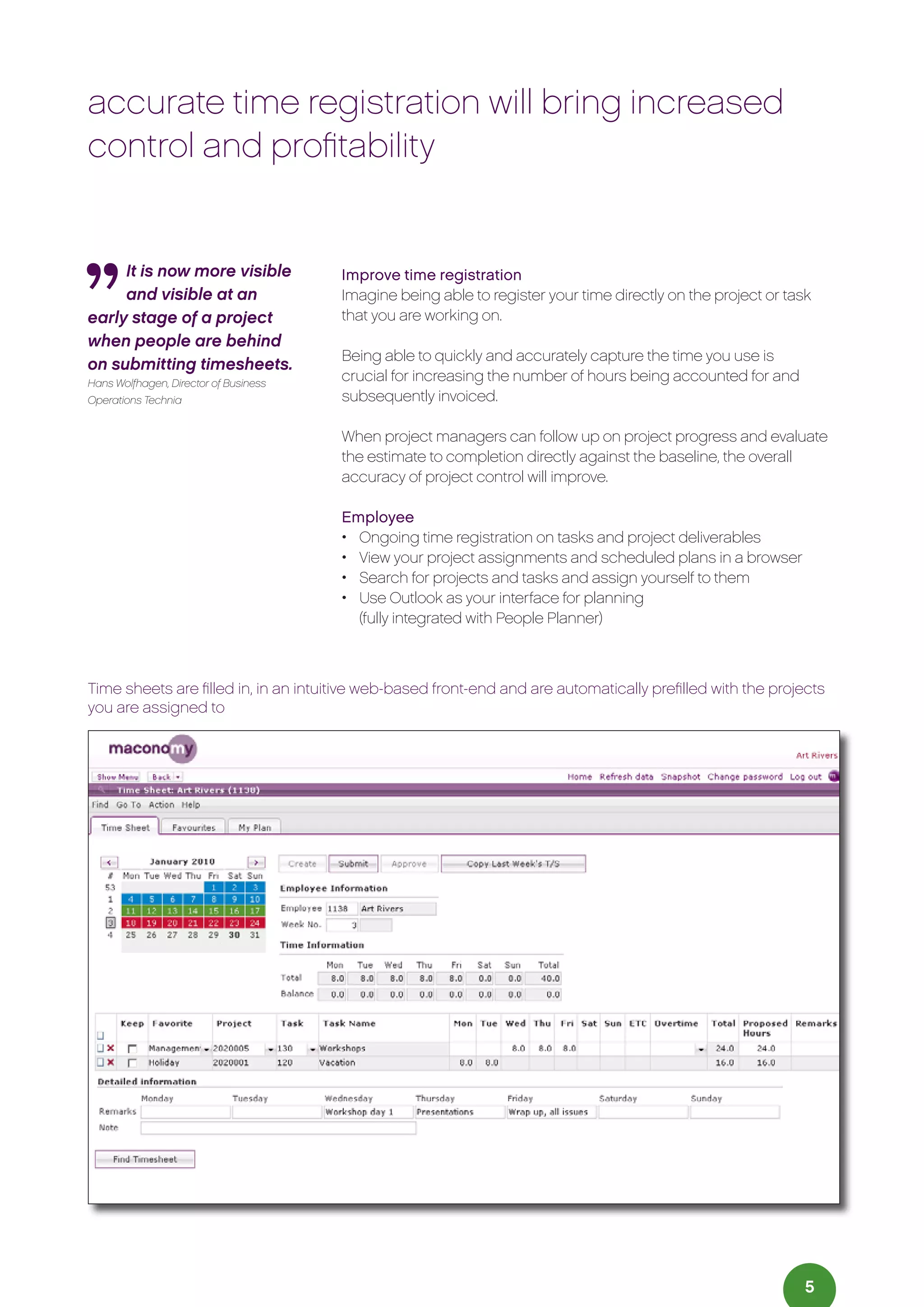DELTEK Maconomy People planner | PDF