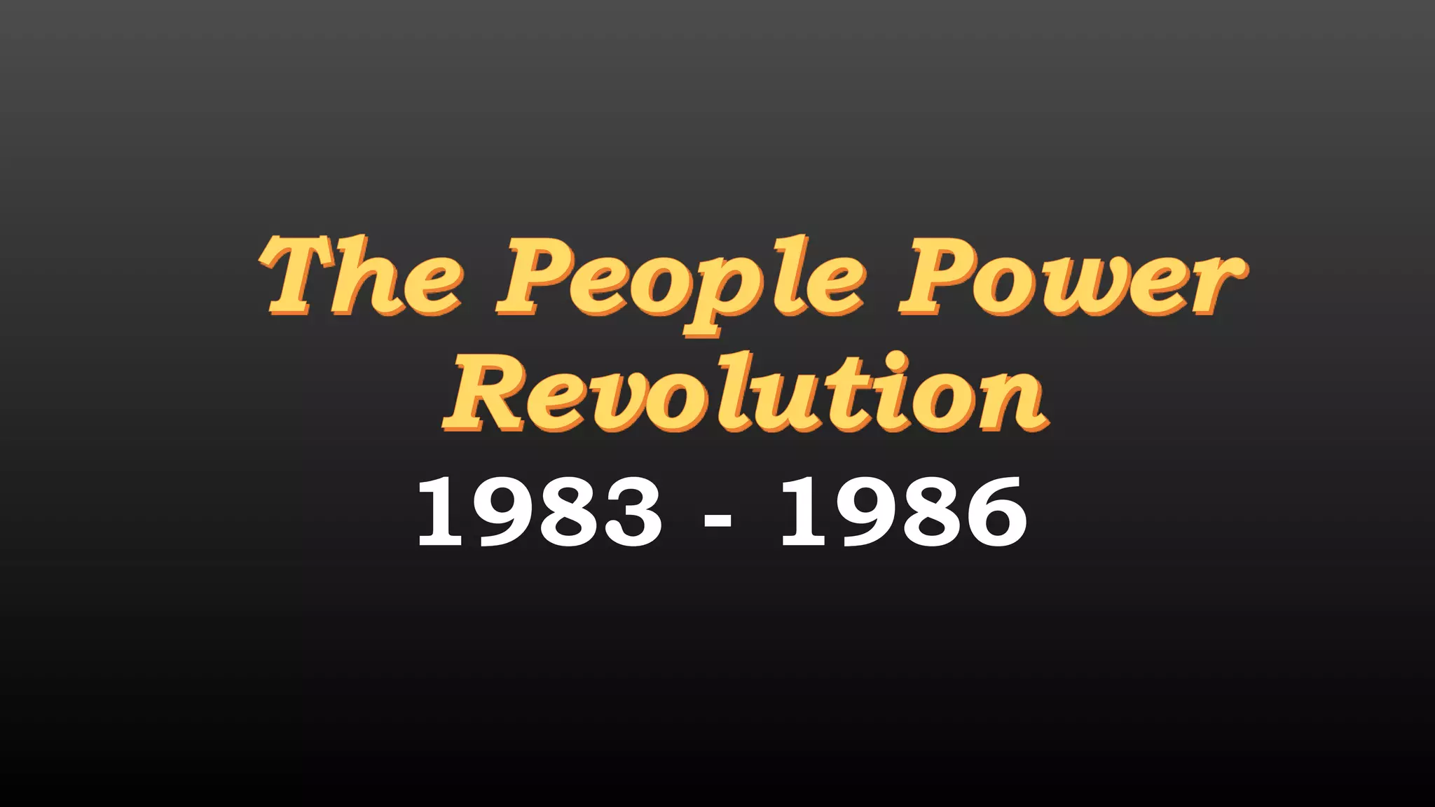 People Power Revolution | PPTX