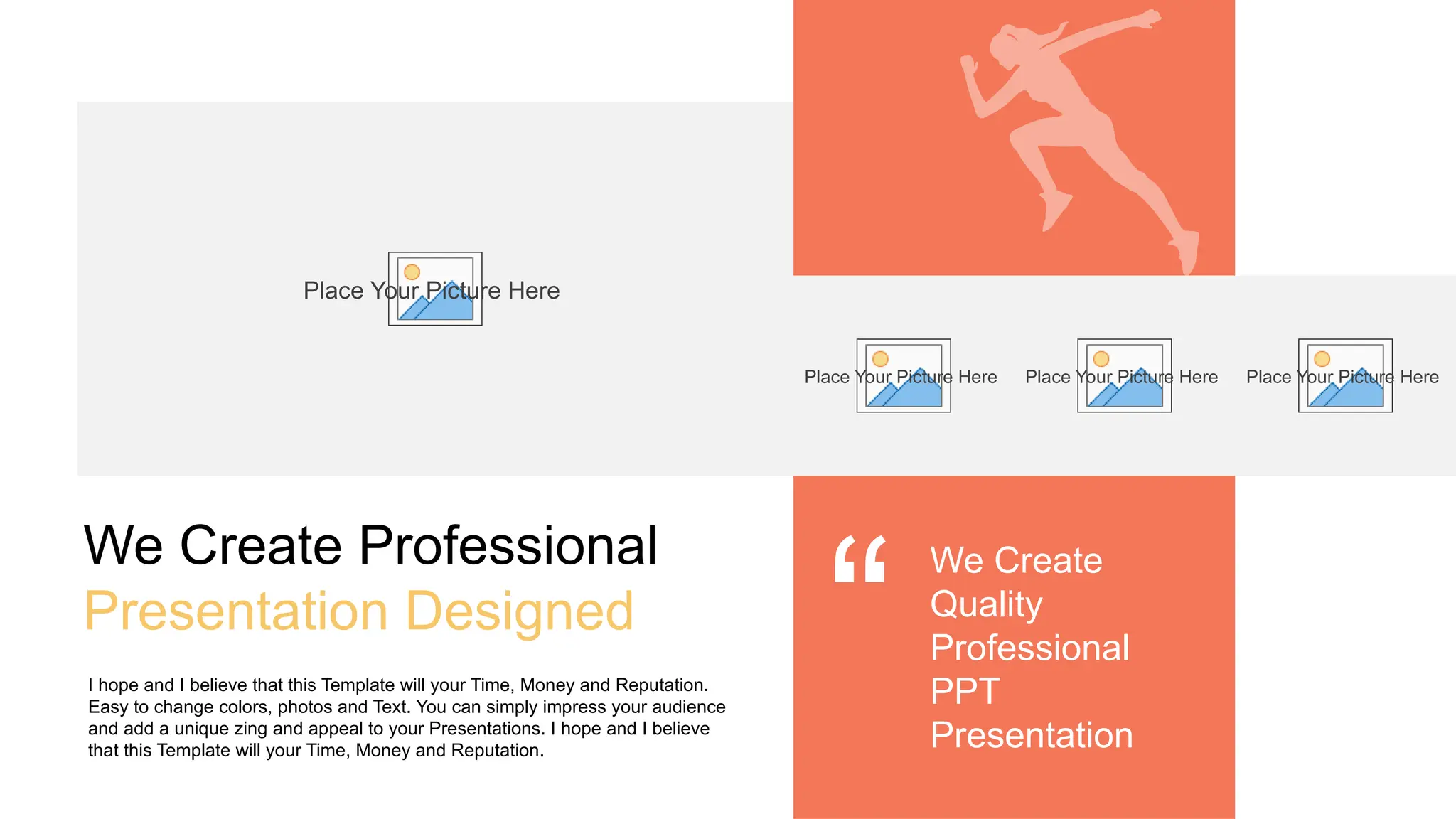 People Running PowerPoint Template and template 2 | PPTX