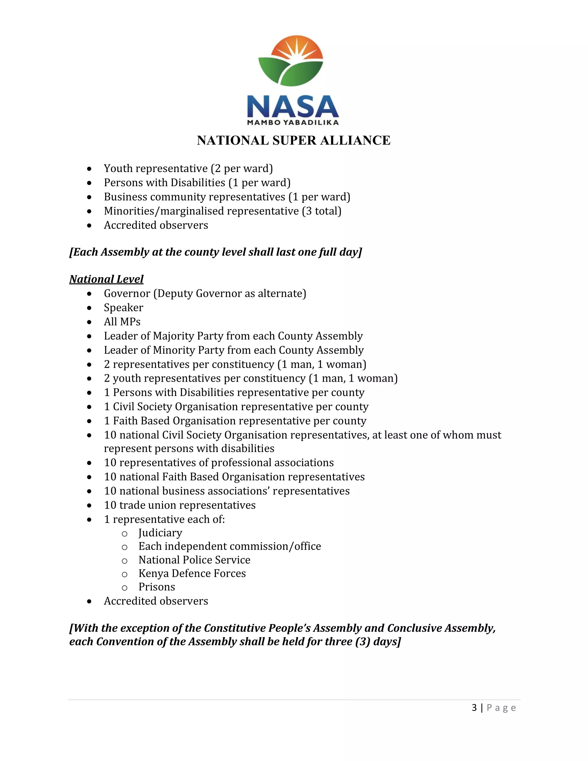 People's Assembly road map | PDF | Civic affairs | Politics