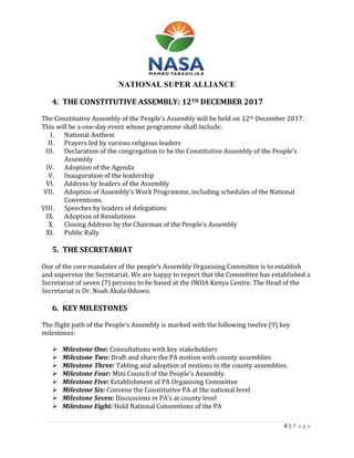 People's Assembly road map | PDF | Civic affairs | Politics