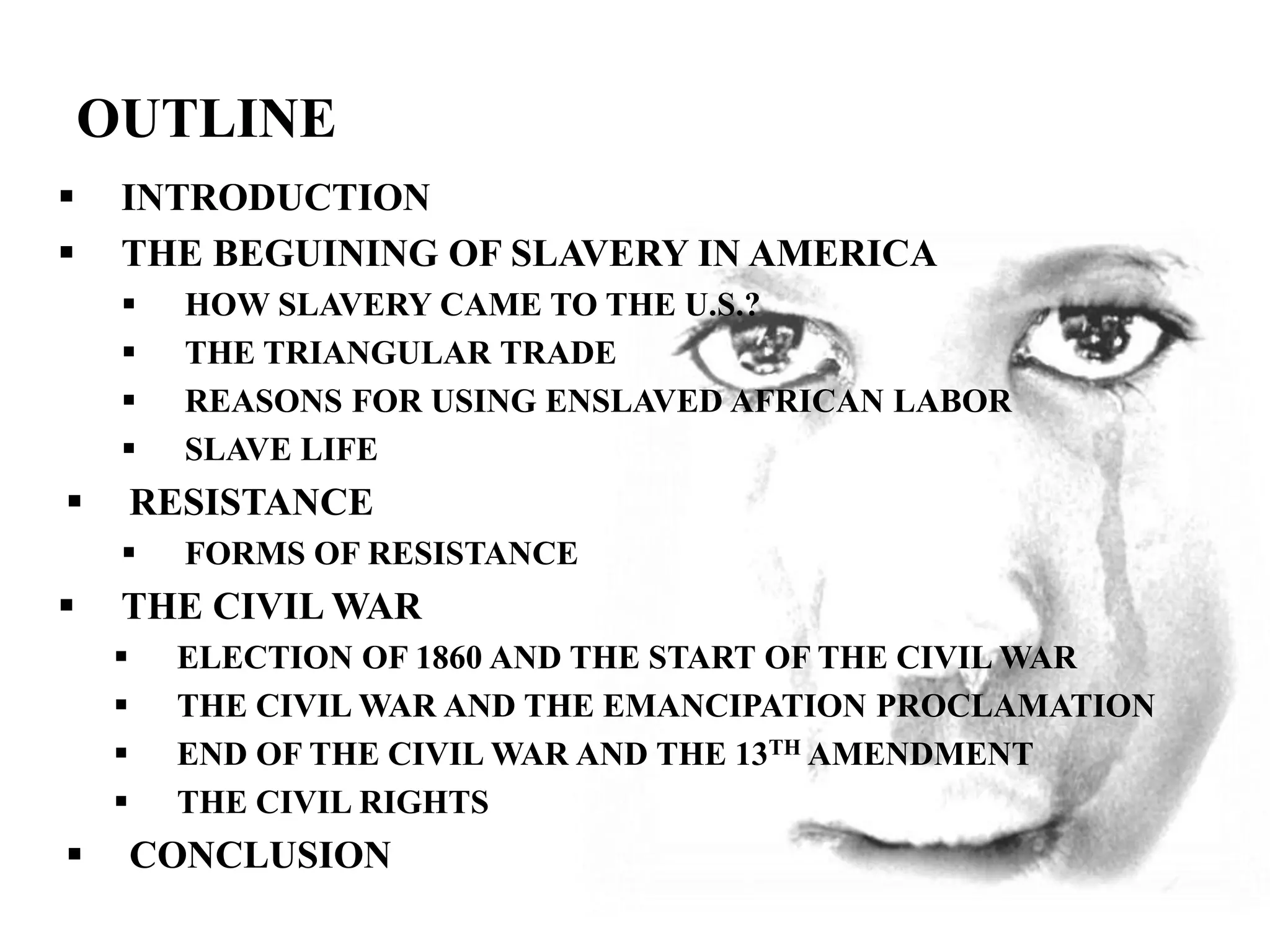 Slavery in America | PPTX