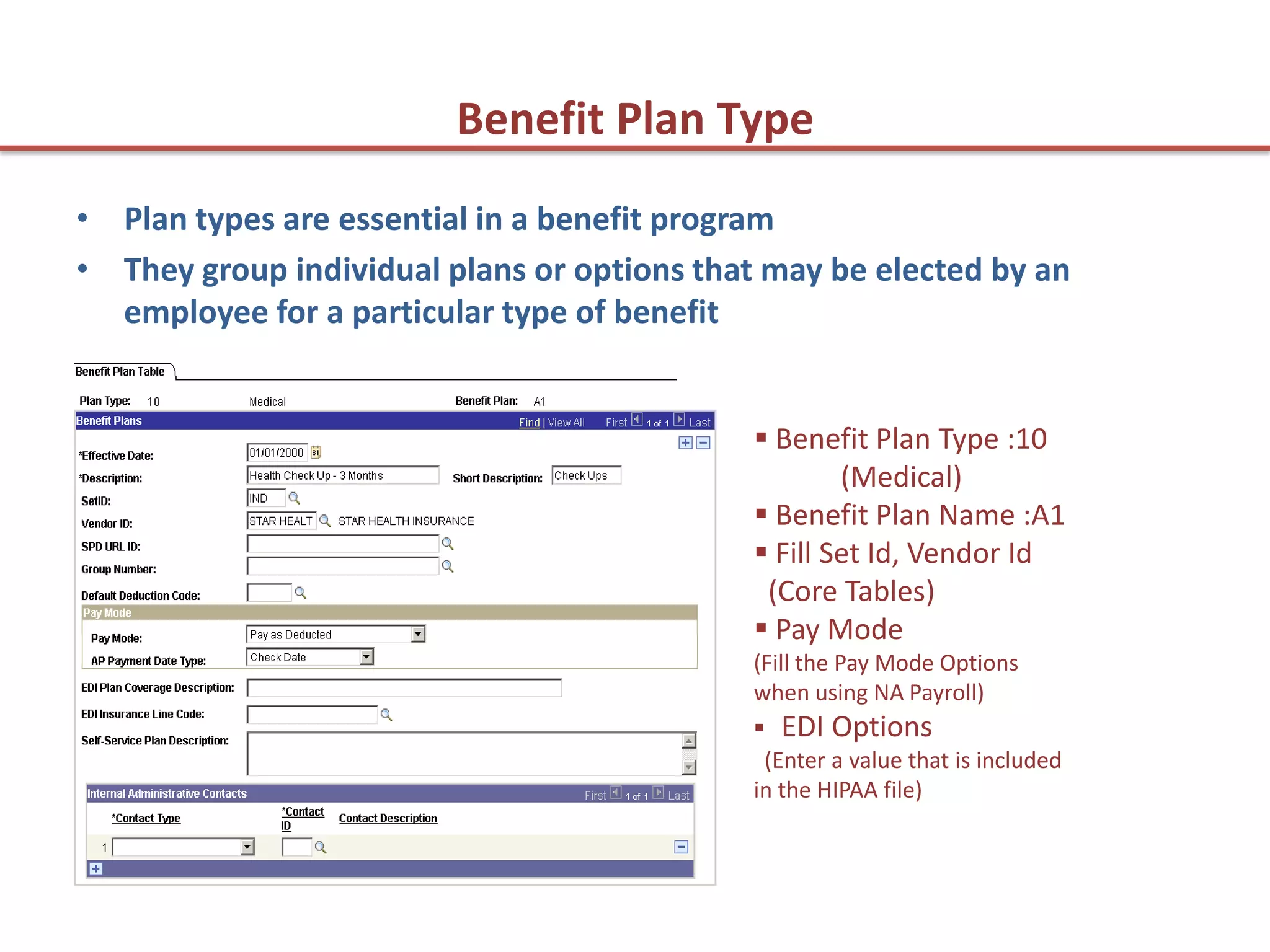 People soft base benefits | PPTX