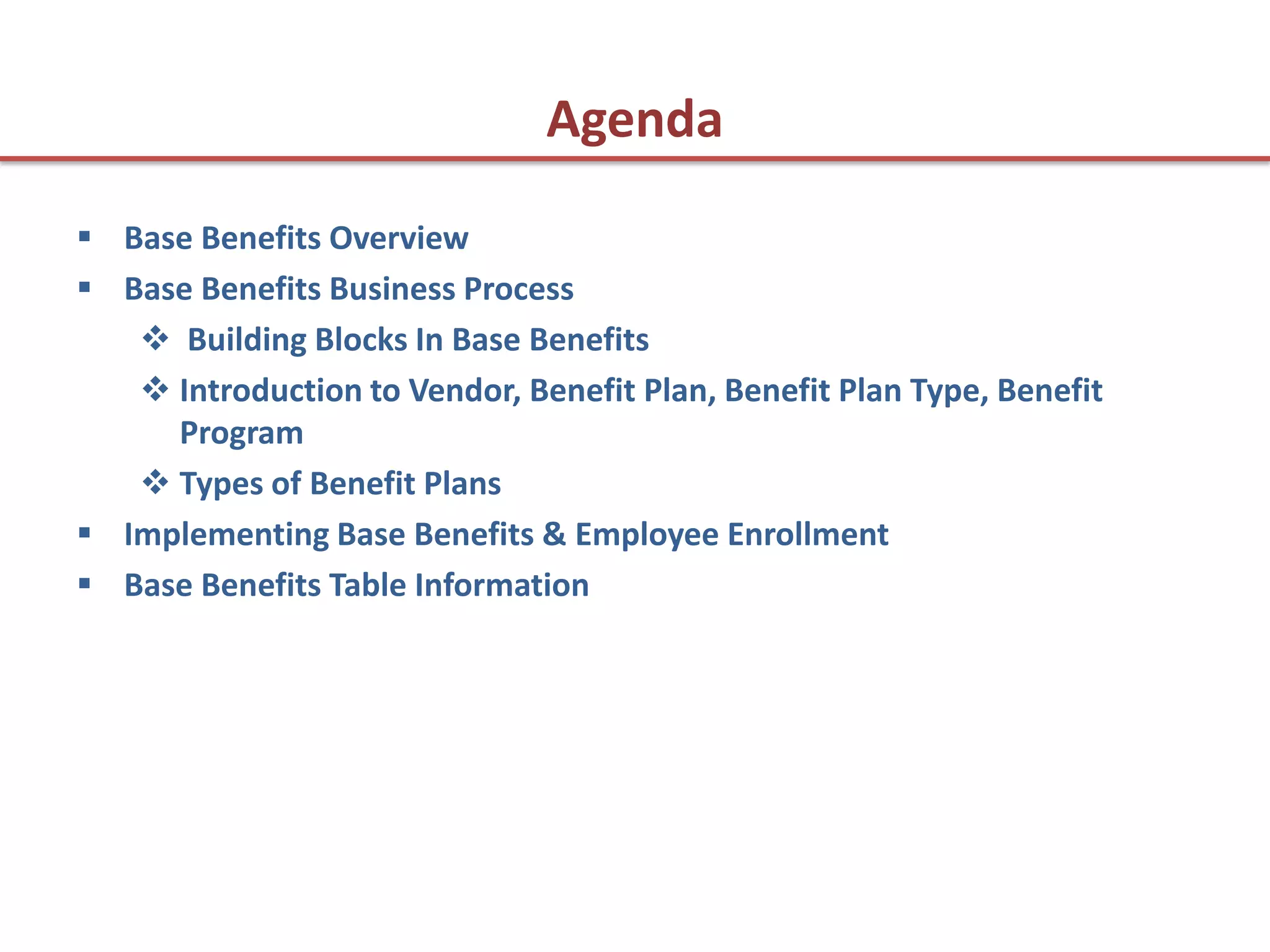 People soft base benefits | PPTX