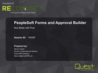 PeopleSoft Forms and Approval Builder - Now better with Fluid | PDF