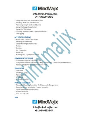 oracle Peoplesoft hrms technical online training | DOC