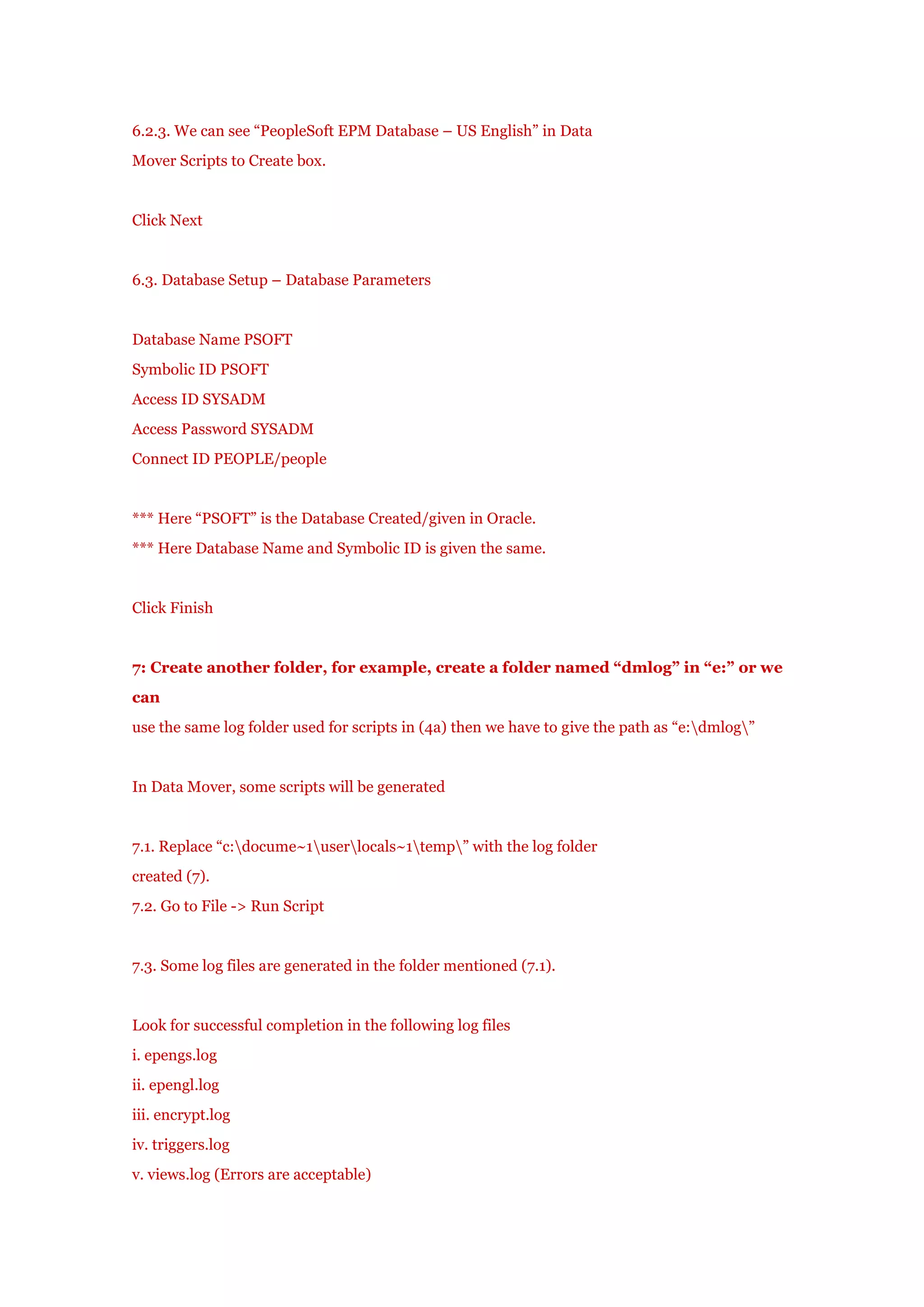 Peoplesoft installation steps | DOCX