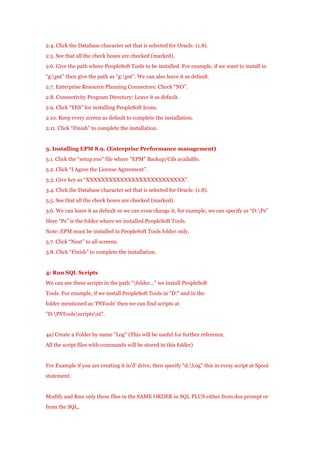 Peoplesoft installation steps | DOCX