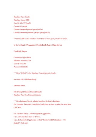 Peoplesoft installation steps | DOCX