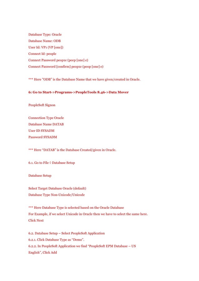 Peoplesoft installation steps | DOCX