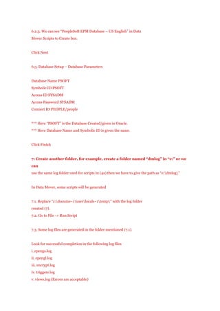 Peoplesoft installation steps | DOCX
