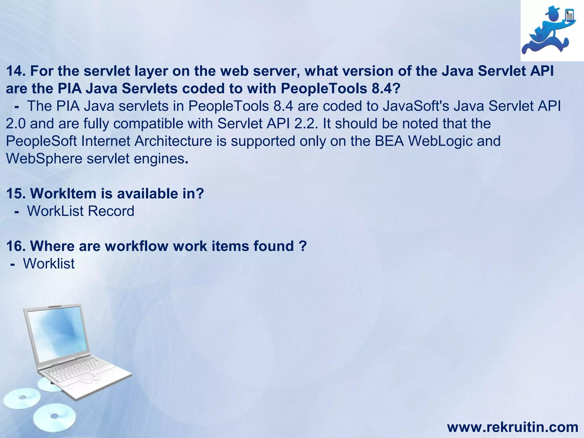 PeopleSoft Interview Questions - Part 1 | PPT