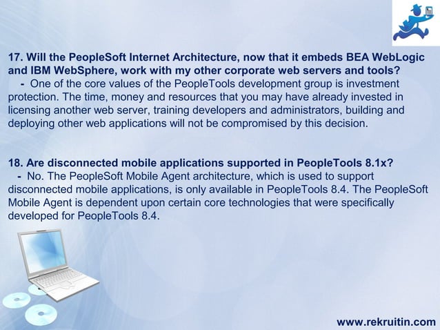 PeopleSoft Interview Questions - Part 1 | PPT