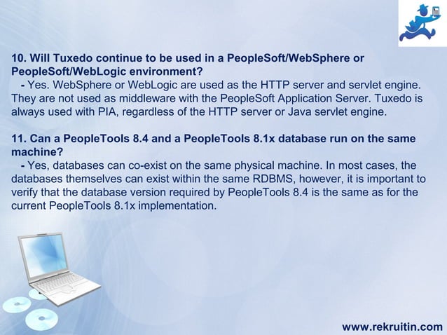 PeopleSoft Interview Questions - Part 1 | PPT