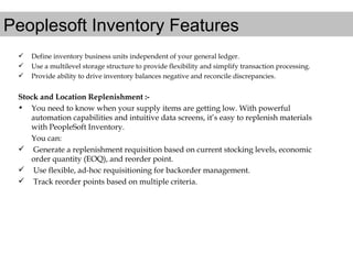 Peoplesoft Inventory Costing Version 1.1 | PPT