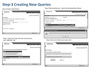 Peoplesoft Query Overview | PPSX | Databases | Computer Software and Applications