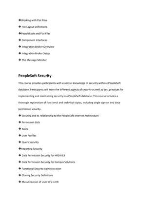 Peoplesoft technical | DOCX