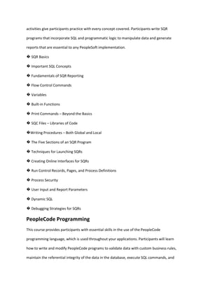 Peoplesoft technical | DOCX