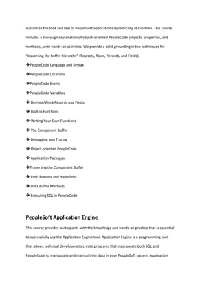 Peoplesoft technical | DOCX