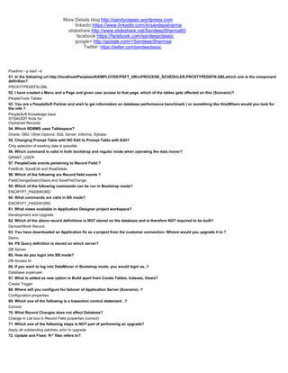 Peoplesoft technical consultant interview questions | PDF