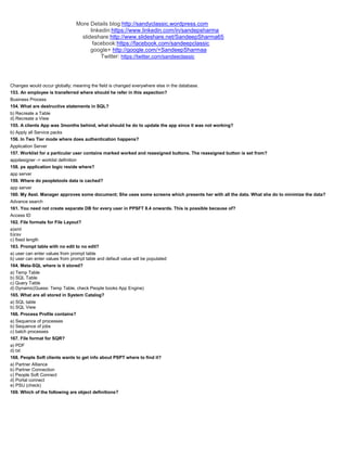 Peoplesoft technical consultant interview questions | PDF