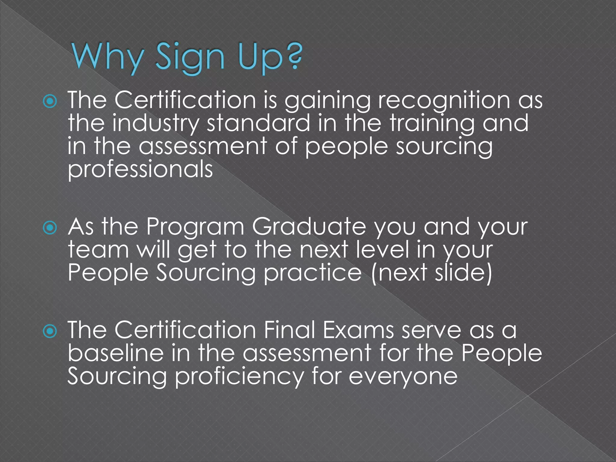 People sourcing certifications-info-session | PDF | Search | Internet