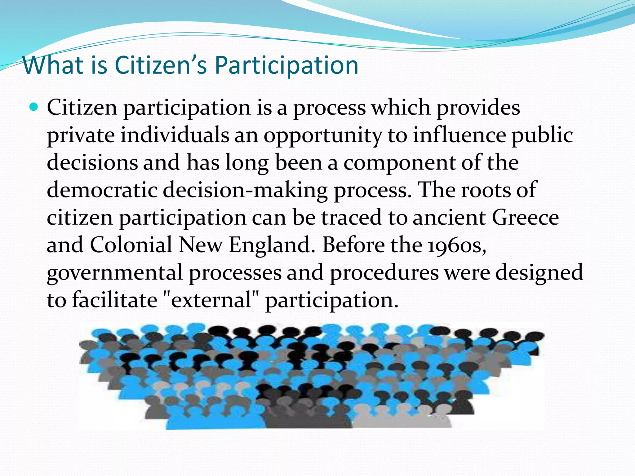 Peoples' Participation in Local Governance | PPTX