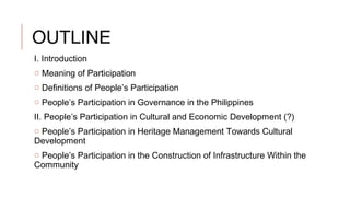 People's Participation in Governance | PPT