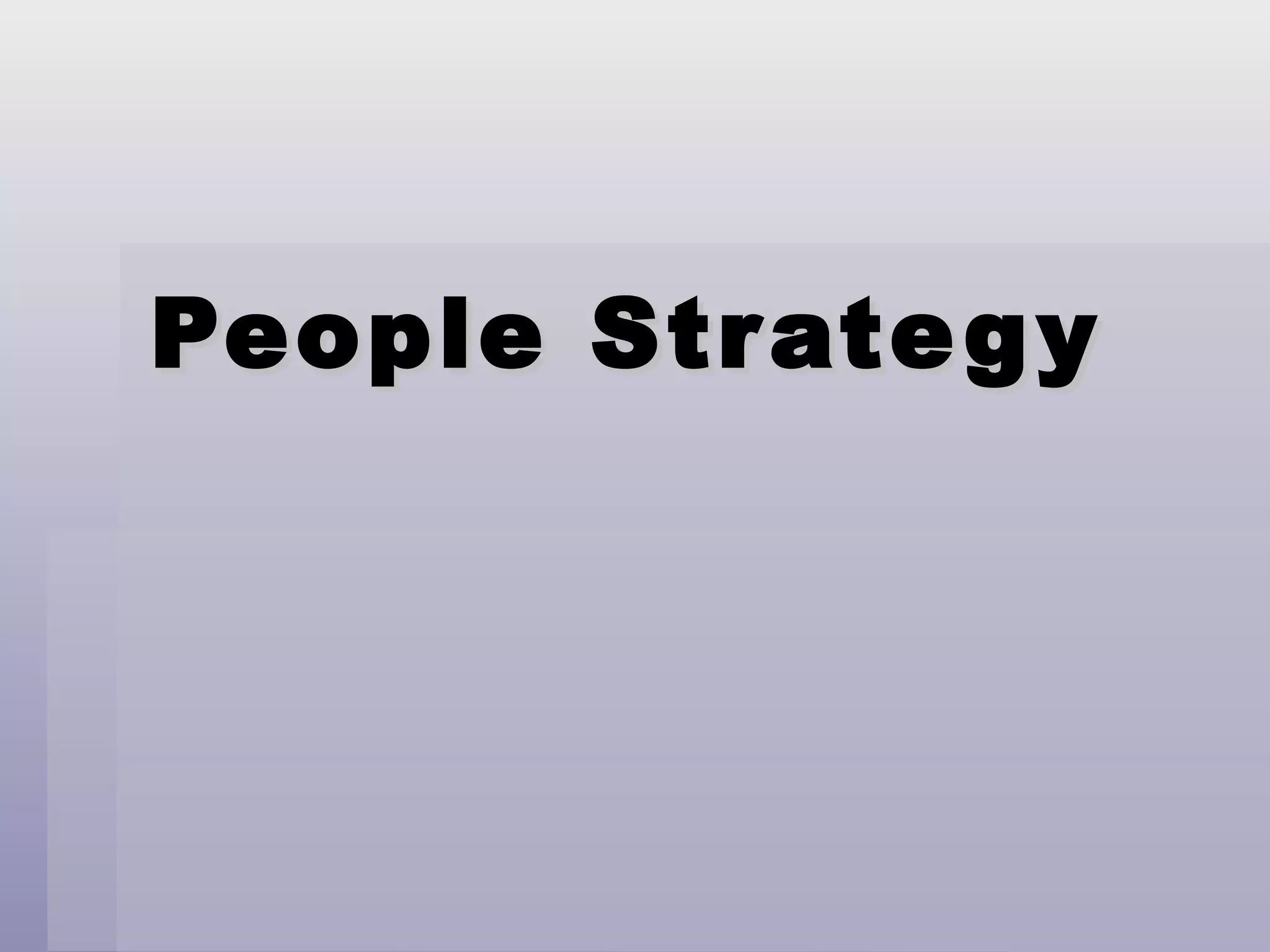 People Strategy | PPT