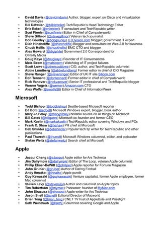 People to follow on twitter | PDF