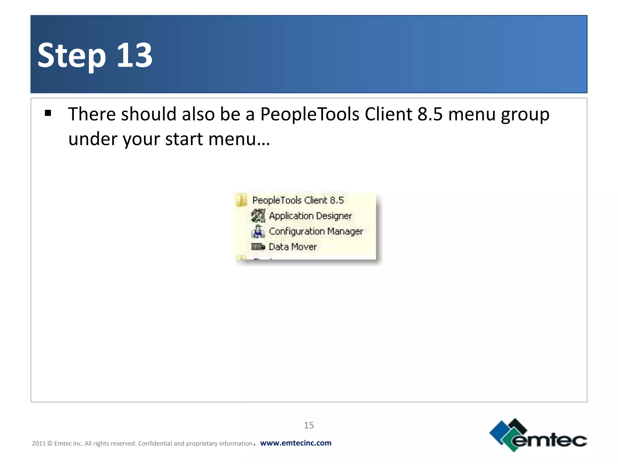 PeopleTools 8.52 Client Install Guide | PPT