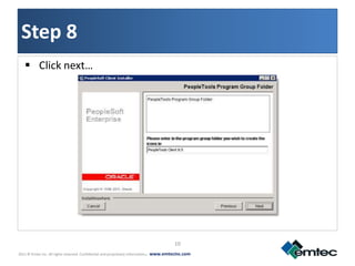 PeopleTools 8.52 Client Install Guide | PPT