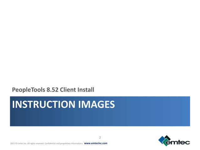PeopleTools 8.52 Client Install Guide | PPT