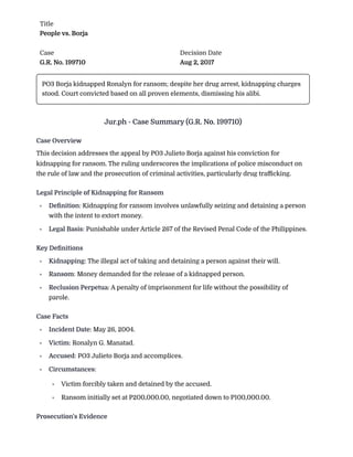 People vs. Borjaaaaaaaaaaaaaaaaaaaaaaaaa | PDF