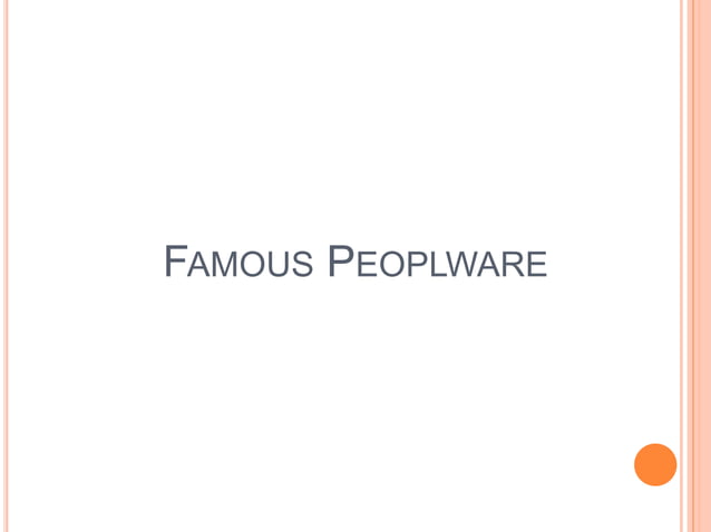 Peopleware | PPTX | Computing | Technology & Computing