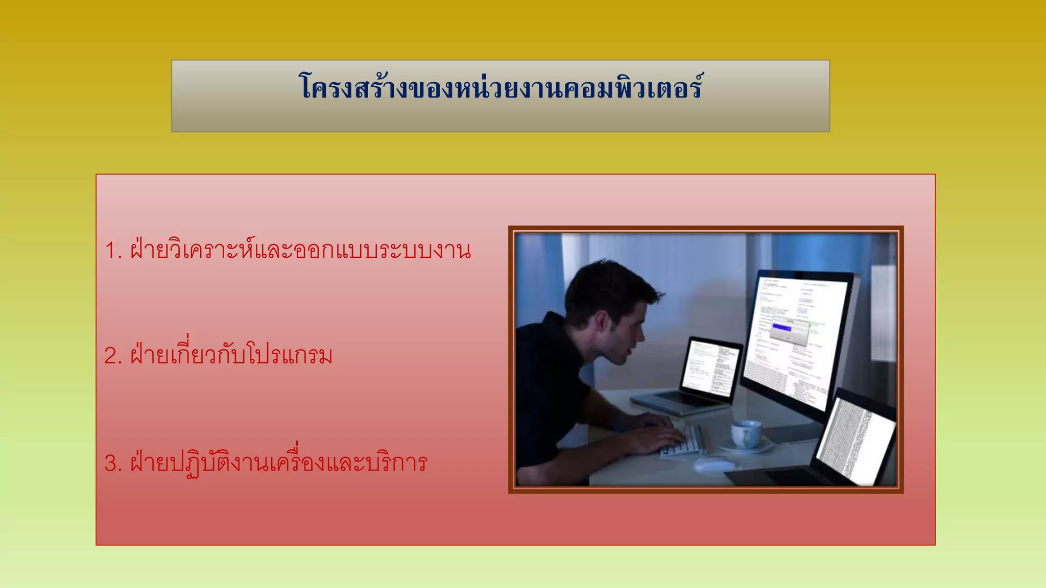 บุคลากรทางคอมพิวเตอร์ Peopleware | PPTX
