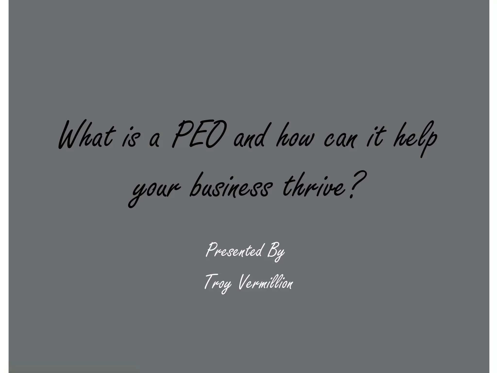 Peo presentation | PPT