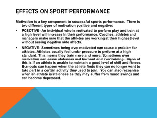 Unit 17 Psychology In Sport | PPTX