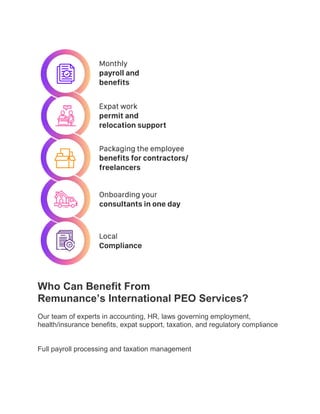 Remunance| PEO services in India | PDF