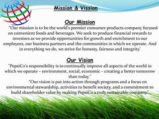 PEPSICO PPT ON MARKETING | PPTX