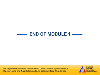 Peos module 1 | PPTX