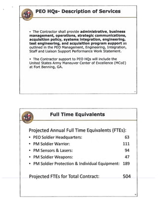 PEO Soldier Industry Day April 2014 | PDF