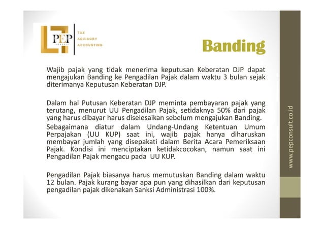 Mengenal Banding Pajak di UU KUP | PPT