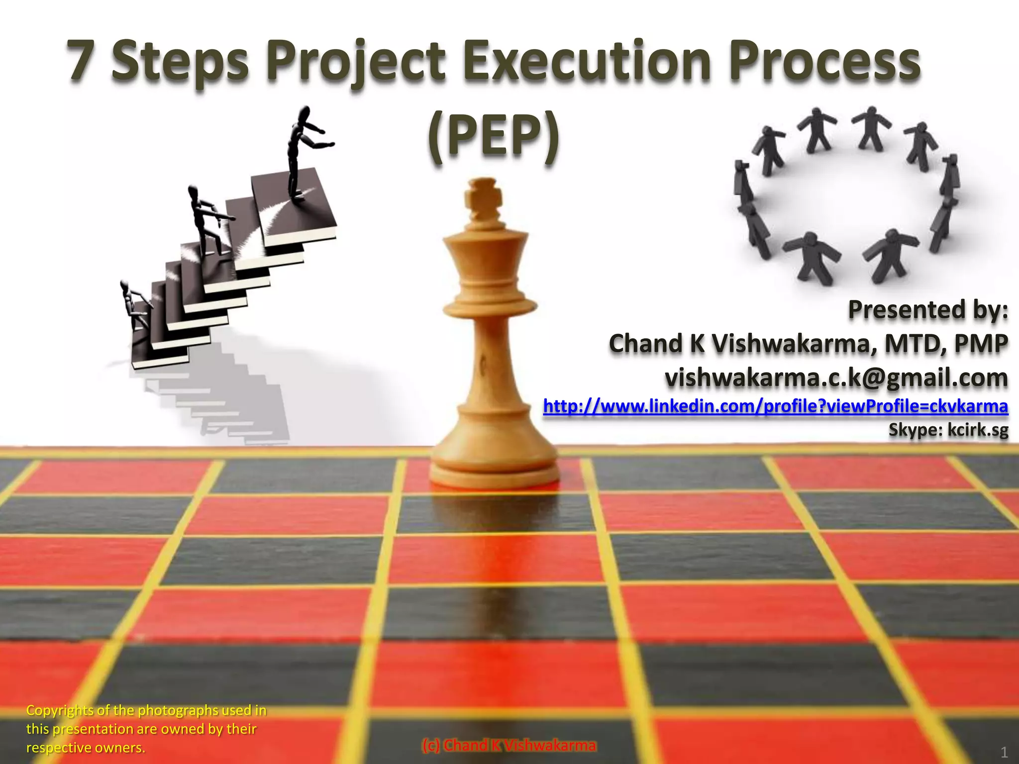 7 Steps Project Execution Process Presentation | PPT