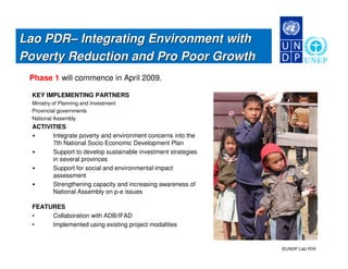Regional UNDP-UNEP Poverty Environment Initiative (PEI) Asia-Pacific ...